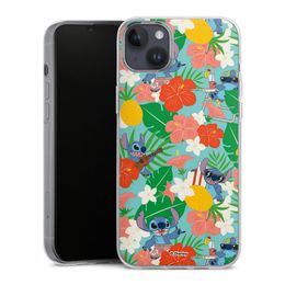 DeinDesign iPhone 14 Plus Handy Silikon H&uuml;lle Case transparent Handyh&uuml;lle Lilo & Stitch Movie Disney Silikon Case