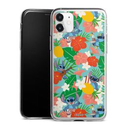 DeinDesign iPhone 11 Handy Slim Case Silikon Handyh&uuml;lle transparent H&uuml;lle extra d&uuml;nn Lilo & Stitch Disney Movie Silikon Slim Case