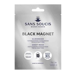 Sans Soucis Vliesmasken Black Magnet Vliesmaske - Tiefenreinigende Intensivmaske 16 ml