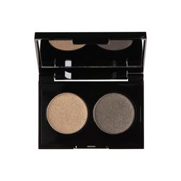 Korres Augen Black Volcanic Minerals Velvet Dual Eyeshadow Palette 3 g Khakis