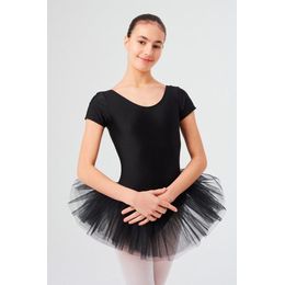 tanzmuster Tüllkleid Ballett Tutu Alina mit kurzem Arm Ballettkleid mit Tüllrock für Mädchen