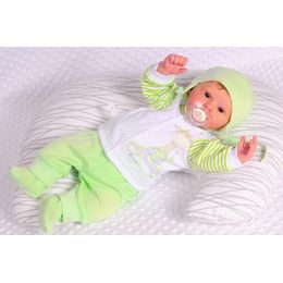 La Bortini Shirt & Hose Baby Hemdchen Mütze und Hose mit Fuß Anzug 3Tlg. 44 50 56 62 68 74