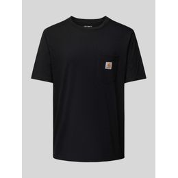 Carhartt Work In Progress T-Shirt mit Label-Patch Modell 'POCKET'