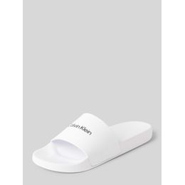 Calvin Klein Slides mit Label-Schriftzug Modell 'POOL SLIDE'