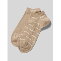 BOSS Sneakersocken mit Label-Detail im 2er-Pack