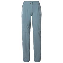 Vaude - Women's Farley Stretch Zip Off T-Zip Pants II - Trekkinghose Gr 38 - Short grau/türkis