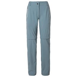 Vaude - Women's Farley Stretch Zip Off T-Zip Pants II - Trekkinghose Gr 36 - Short grau/türkis
