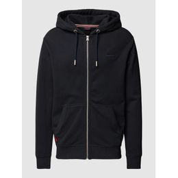 Superdry Sweatjacke mit Label-Stitching Modell 'ESSENTIAL LOGO'