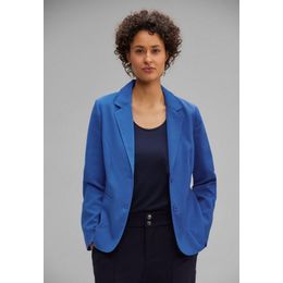 Street One Kurzblazer Style Hanni mit Reverskragen, blau