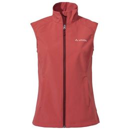 Vaude - Women's Hurricane Vest III - Softshellweste Gr 40 rot