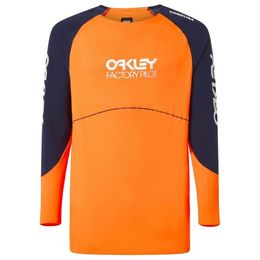 Oakley - Maven Scrub L/S Jersey - Radtrikot Gr S orange