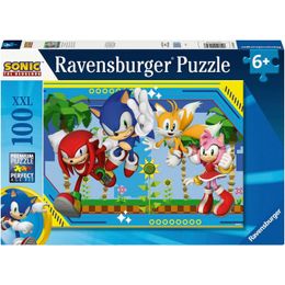 Ravensburger Puzzle Nichts kann Sonic aufhalten, 100 Puzzleteile, Made in Germany, bunt