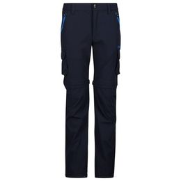 CMP - Boy's Zip Off Pant 4-Way Stretch - Trekkinghose Gr 92 blau/schwarz