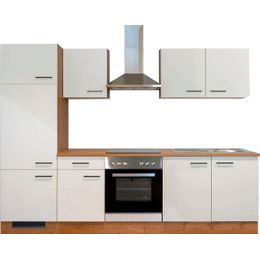 Flex-Well Küche Vintea, wahlweise mit E-Geräten, Gesamtbreite 270 cm, weiß