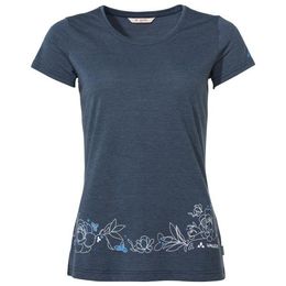 Vaude - Women's Skomer Print T-Shirt II - Funktionsshirt Gr 36 blau