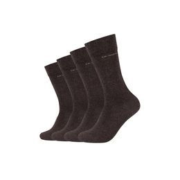 Camano Socken (Packung, 4-Paar) Mit verstärktem Fersen- und Zehenbereich, braun
