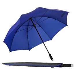 Euroschirm® Partnerschirm birdiepal® compact, Regenschirm für Zwei, mit extra großem Dach, blau