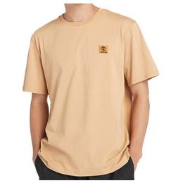Timberland - Short Sleeve Woven Badge Tee - T-Shirt Gr S beige