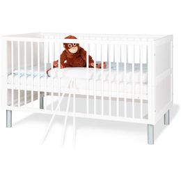 Pinolino® Babymöbel-Set Jarle breit, (Spar-Set, 2-St., Gitterbett, Wickelkommode), zum Juniorzimmer umbaubar