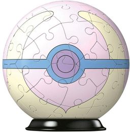 Ravensburger 3D-Puzzle Puzzle-Ball Pokémon Heilball, 54 Puzzleteile, Made in Europe, bunt