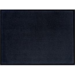 Fußmatte Triton, Home Affaire, rechteckig, Höhe: 7 mm, waschbar, Uni-Farben-Design, rutschfest, robust, pflegeleicht, schwarz