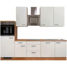 Flex-Well Küche Vintea, wahlweise mit E-Geräten, Gesamtbreite 280 cm, weiß