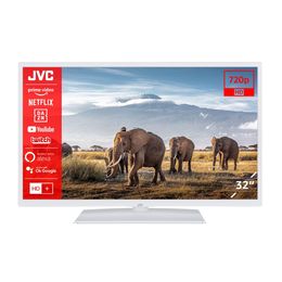 JVC LT-32VH5156W 32 Zoll Fernseher / Smart TV (HD Ready, HDR, Triple-Tuner, Bluetooth) - Inkl. 6 Mon