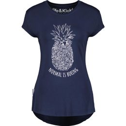 alife and kickin® T-Shirt, Print, für Damen, blau, L