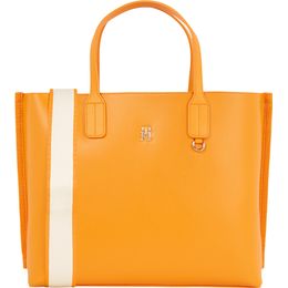 Tommy Hilfiger Shopper, Emblem, Lederimitat, für Damen, orange