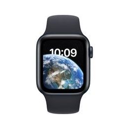 Apple Watch SE (2022), Smartwatch nachtblau, 40mm, Sportarmband, Aluminium-Gehäuse, LTE Display: 3,98 cm (1,57 Zoll) Kommunikation: Bluetooth 5.0, WLAN 802.11 b, WLAN 802.11 g, WLAN 802.11 n Armbandlänge: 130 - 200 mm Touchscreen: mit Touchscreen