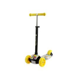 Lorelli Kinderroller Draxter 3 Räder, höhenverstellbar, PU-Leuchträder Fußbremse gelb