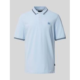 Bugatti Poloshirt mit Kontrastbesatz