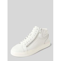 Calvin Klein High Top Ledersneaker mit Reißverschluss Modell 'LACE UP'