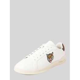 Polo Ralph Lauren Sneaker aus Leder mit Motiv-Stitching