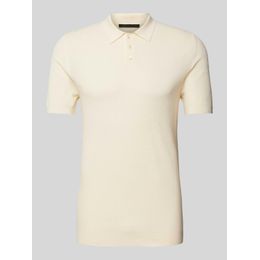 Drykorn Slim Fit Poloshirt mit Strukturmuster Modell 'Triton'