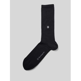 Burlington Socken mit Label-Schriftzug Modell 'Boston'