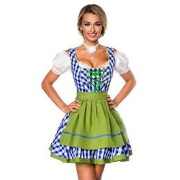 Dirndline Dirndl 2-tlg. Traditionelles Trachten Set: Mini Dirndl mit Schürze