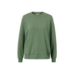 Tchibo Besticktes Sweatshirt - Grün - Gr.: XS