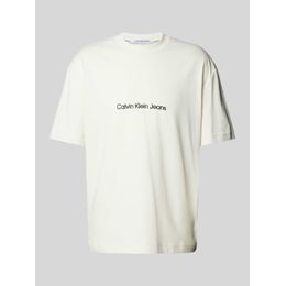 Calvin Klein Jeans T-Shirt mit Label-Print Modell 'SQUARE FREQUENCY'