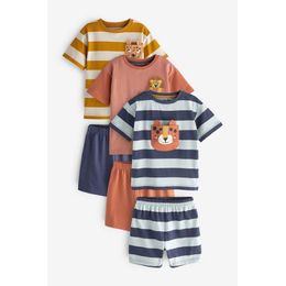 next Pyjama Kurzer Schlafanzug im 3er-Pack (6 tlg)