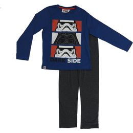 Lego Wear LEGO® Wear Pyjama (Set) Kinder Schlafanzug lang 2tlg Pyjama Set Trooper Jungen blau