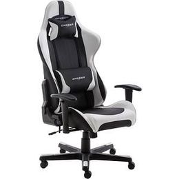 DXRacer Gaming Stuhl Formula Serie, Größe L, OH-FD32-NW Kunstleder weiß, Gestell schwarz