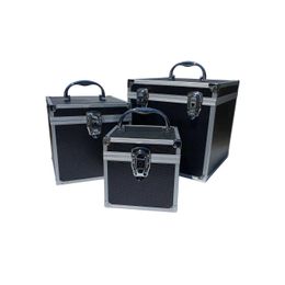 ECI Tools Werkzeugkoffer ECI Aluminium Koffer Schwarz Würfelform Leer verschiedene Größen mit