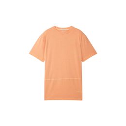 Tom Tailor Jungen T-Shirt mit Bio-Baumwolle, orange, Uni, Gr. 152