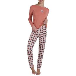 Tom Tailor Pyjama Tom Tailor Damen Pyjama rot bedruckt (1 tlg)