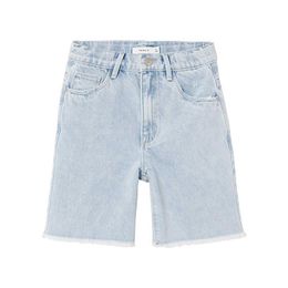 name it - Jeans-Shorts NKFBELLA WIDE 5216-HX F in light blue denim, Gr.128