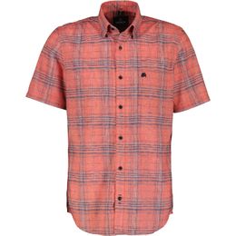 Lerros Freizeithemd, Regular-Fit, Kurzarm, Button-Down-Kragen, für Herren, orange, L