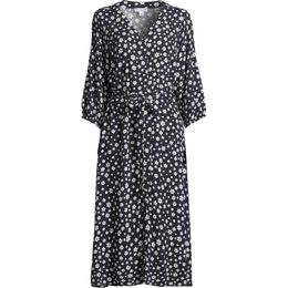 Manguun Shirtkleid, floral, 3/4-lang, für Damen, blau, 34