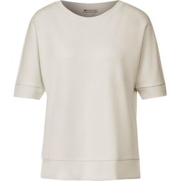 Street One T-Shirt, Seidenoptik, Halbarm, für Damen, weiß, 38