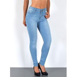 ESRA Skinny-fit-Jeans S500 High Waist Skinny Jeans Damen